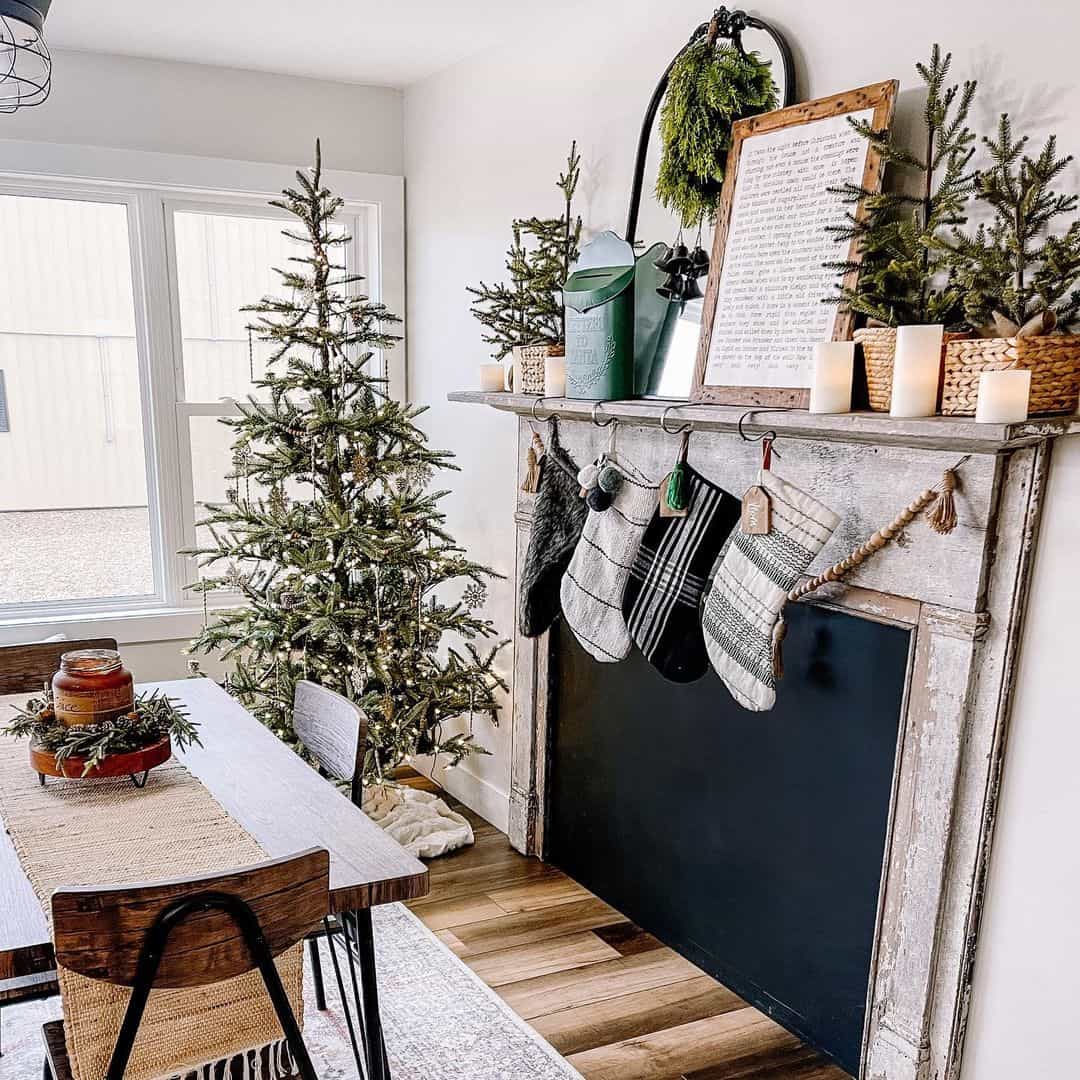 White Candles, Pine Trees, and Black and White Stockings - Soul & Lane