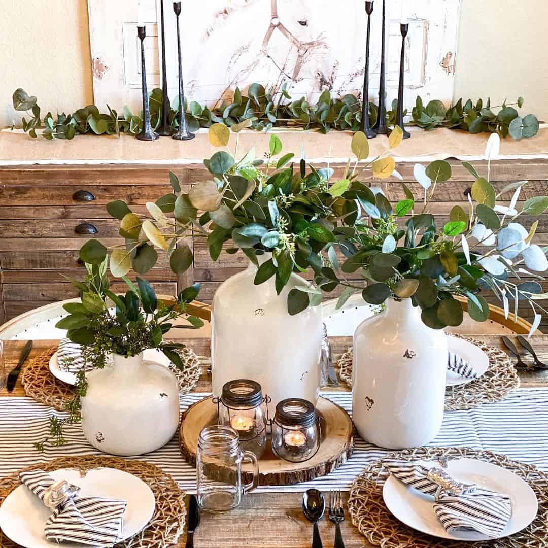 35 Ways to Enrich Your Table with Lush Greenery Centerpieces
