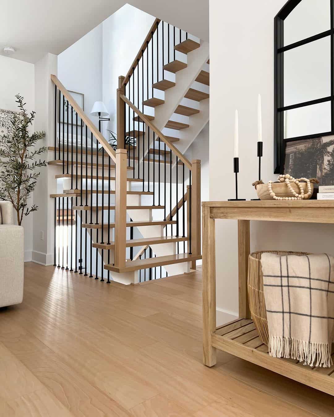 Wooden Console Table and Stairs - Soul & Lane