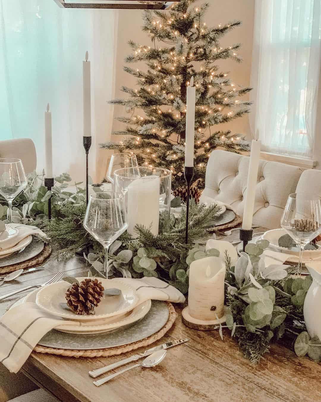 Christmas Dining Table By the Tree - Soul & Lane