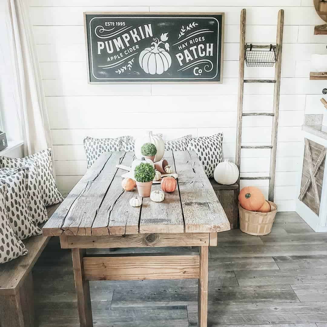 Fall Décor in Rustic Kitchen - Soul & Lane