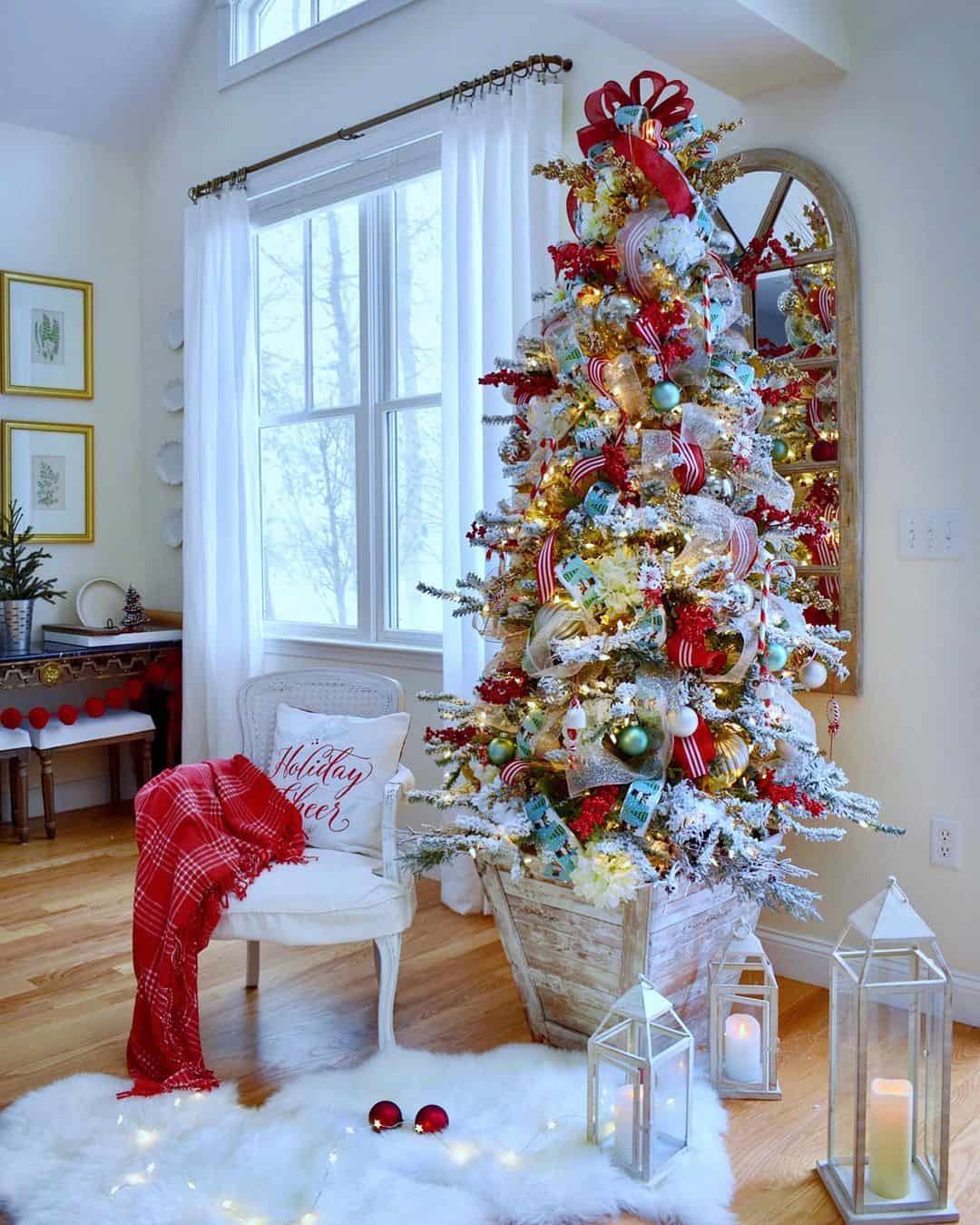 Farmhouse Winter Wonderland Décor with Red Accent - Soul & Lane