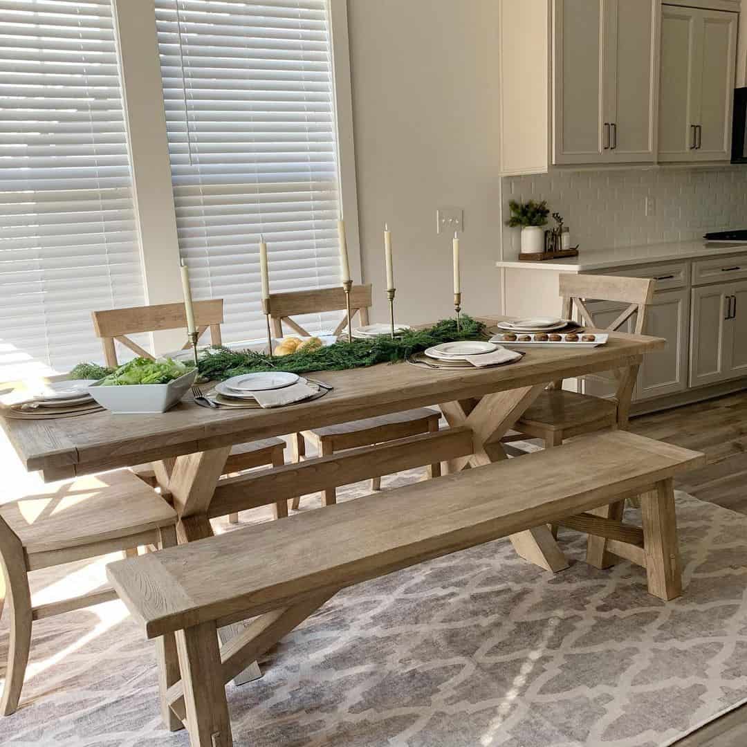 35 Exquisite Dining Bench Ideas for Extra Seating