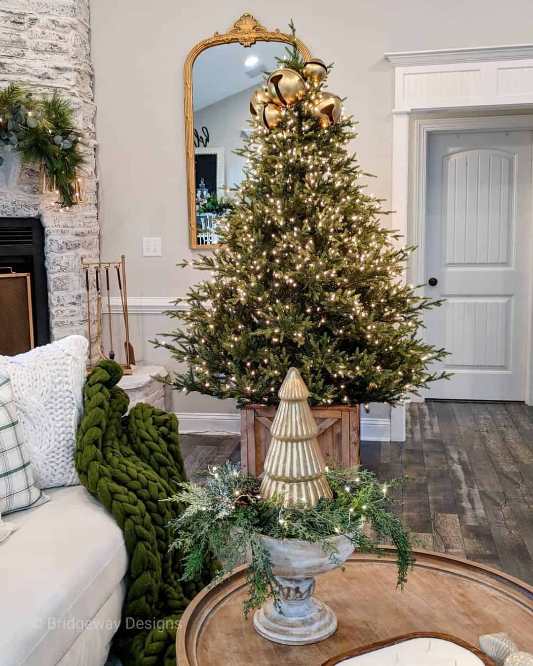 Gold Jingle Bell Tree Topper - Soul & Lane