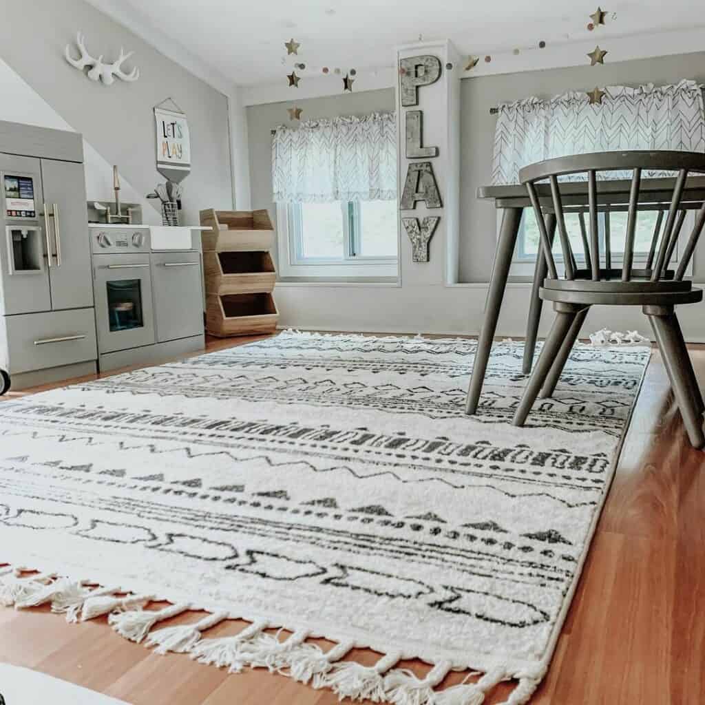 Gray and White Playroom - Soul & Lane