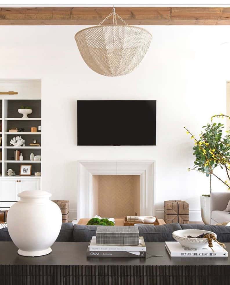 Modern Faux Fireplace With A Plain White Wall Soul And Lane
