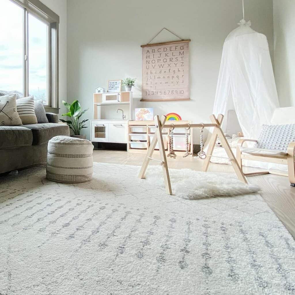 Natural Light Infused Playroom with Neutral Design - Soul & Lane