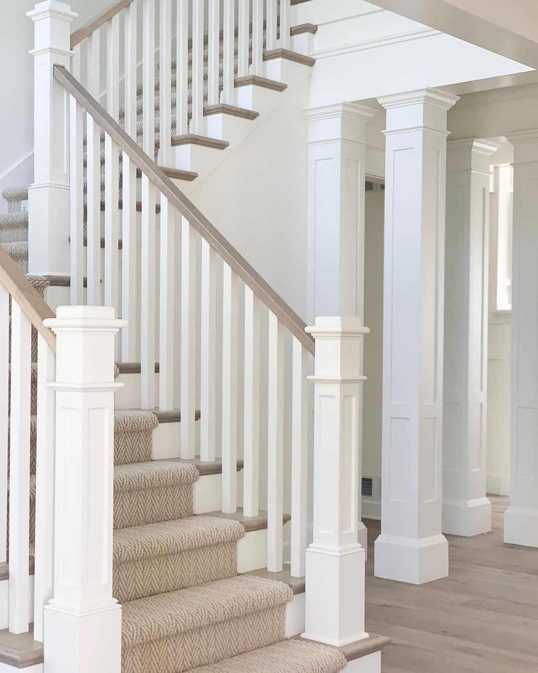 Neutral Staircase Surrounded by Columns - Soul & Lane