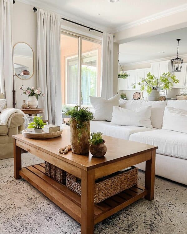 Two-Tiered Wooden Rectangular Table - Soul & Lane