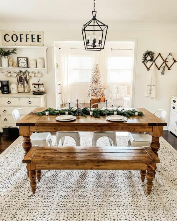 35 Exquisite Dining Bench Ideas for Extra Seating