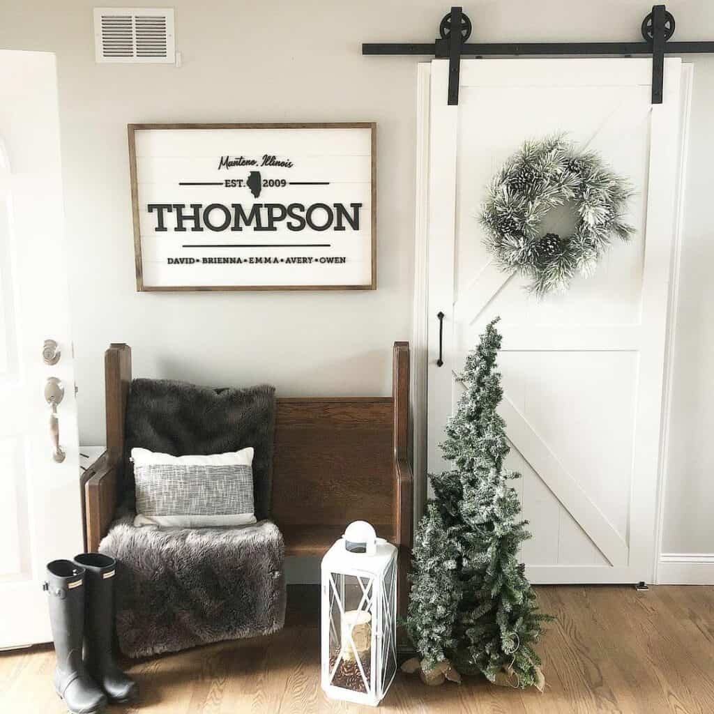 Winter Barn Door Décor - Soul & Lane