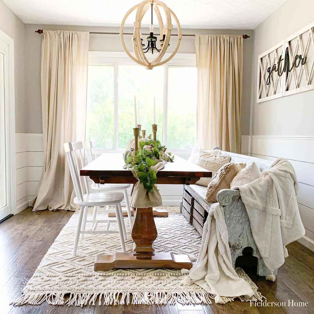 13 Techniques for Styling a Dining Bench with a Back