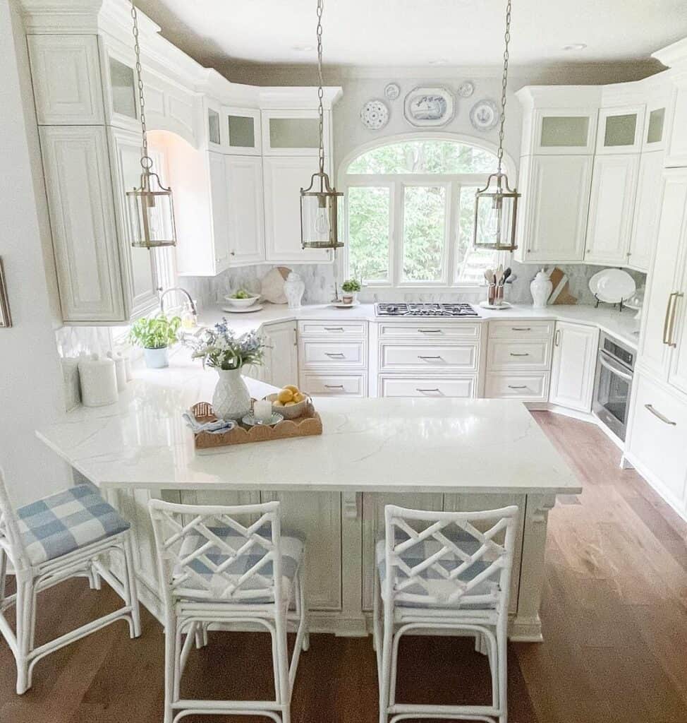 Wraparound Counter in a Coastal Kitchen - Soul & Lane