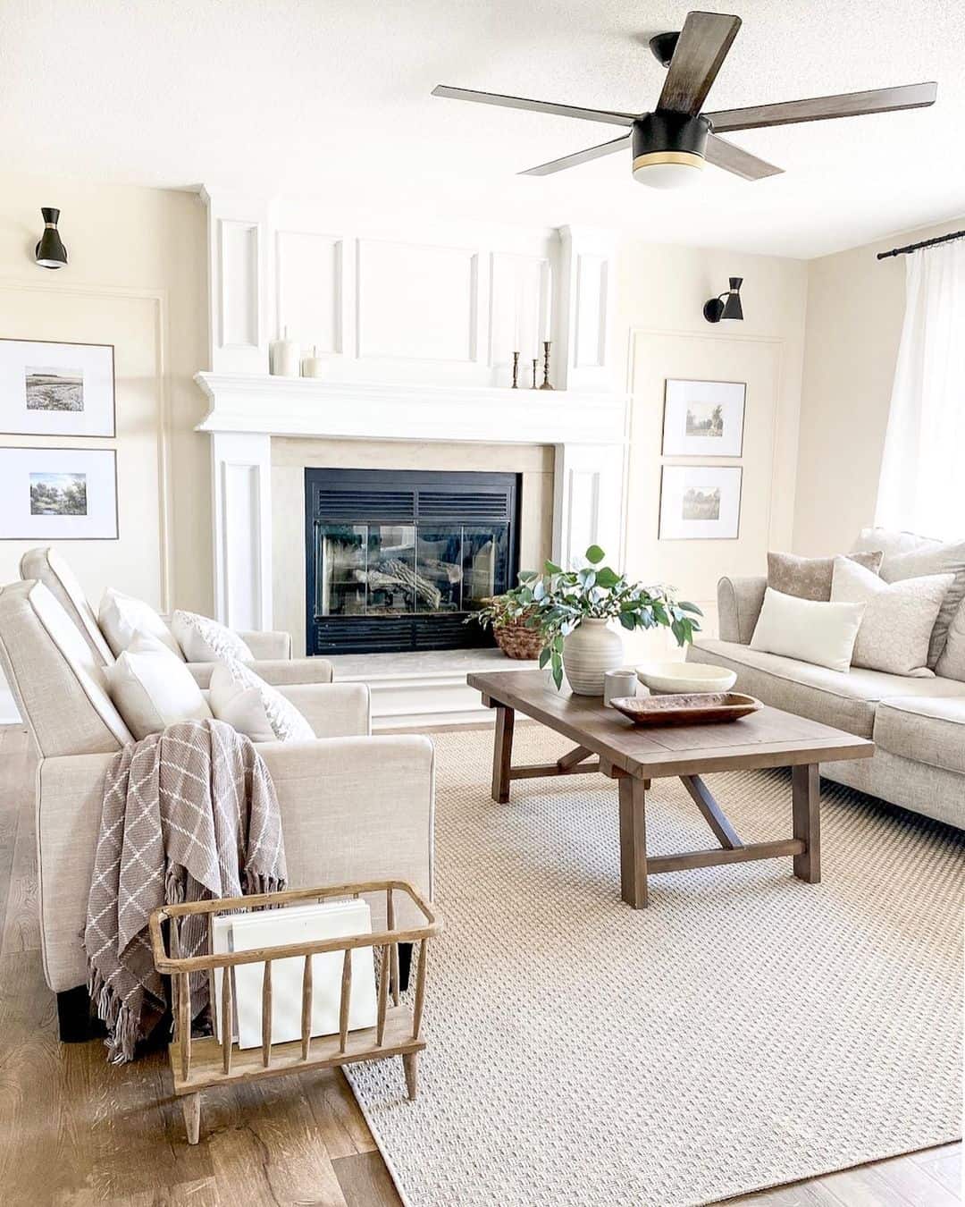 Cream and Beige Living Room - Soul & Lane