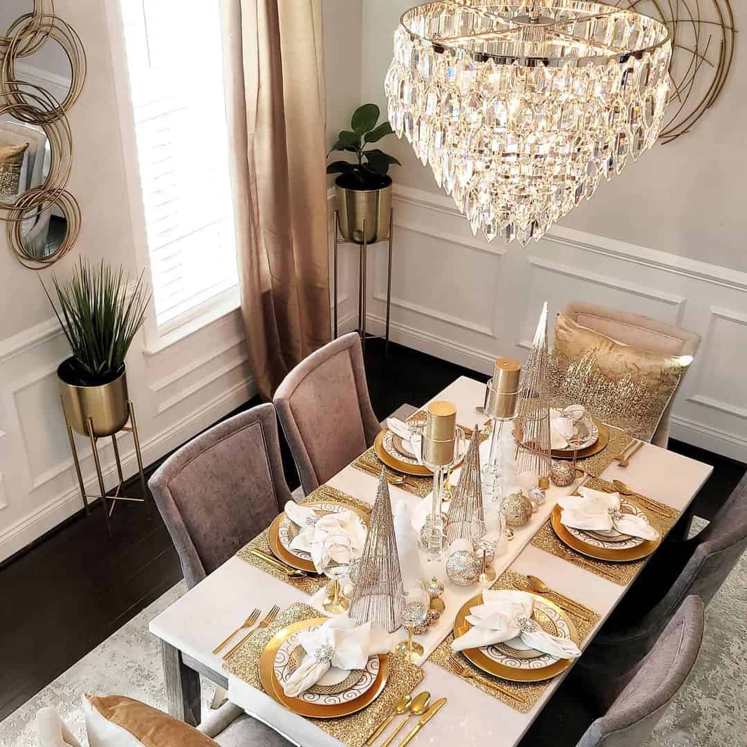 27 Luxurious Dining Room Gold Chandelier Ideas You’ll Love