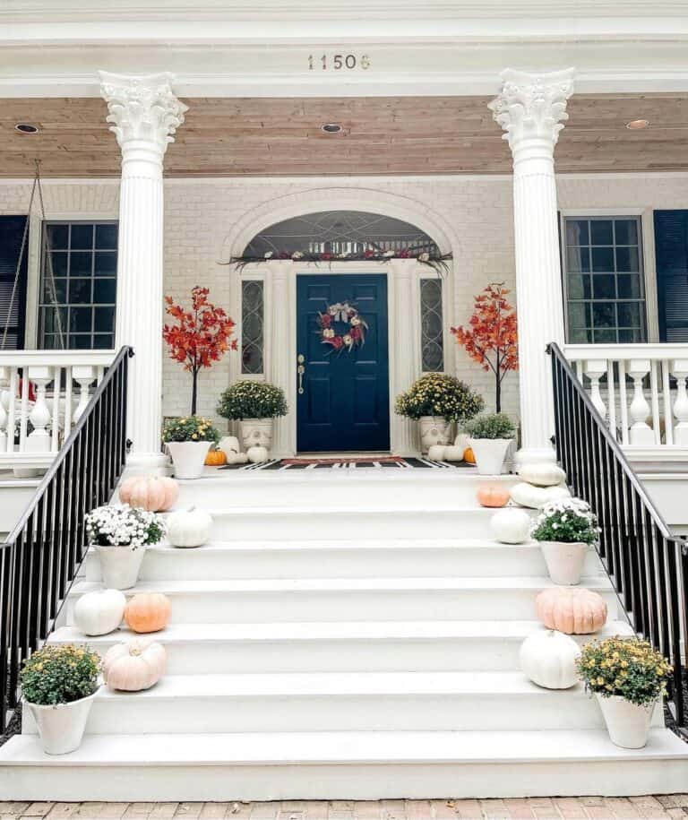 Fall Design Idea for Grand Front Steps - Soul & Lane