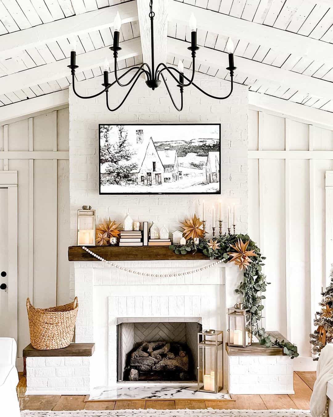 30 Dark Fireplace Mantels for Sophistication and Drama