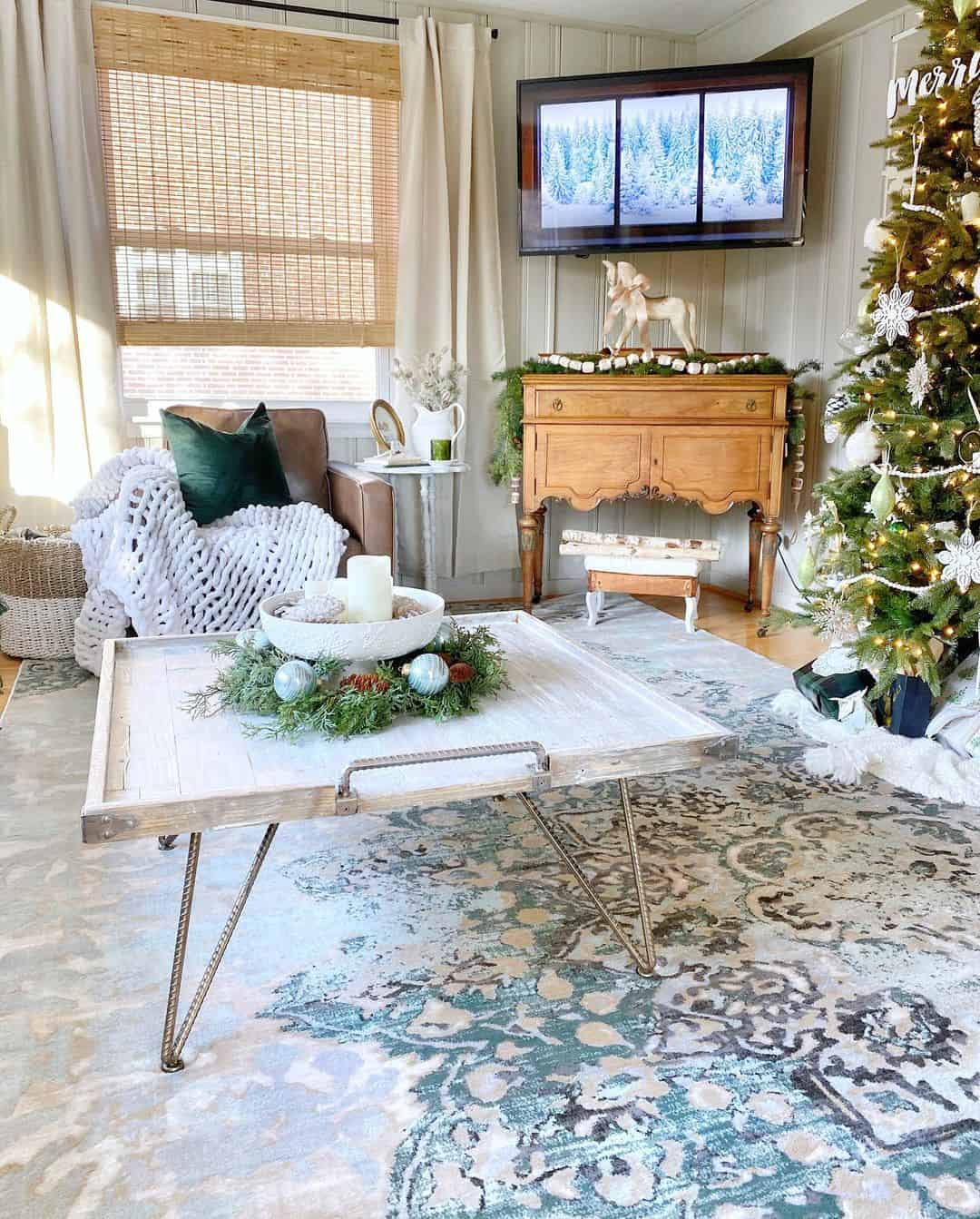 Festive Christmas Living Room - Soul & Lane