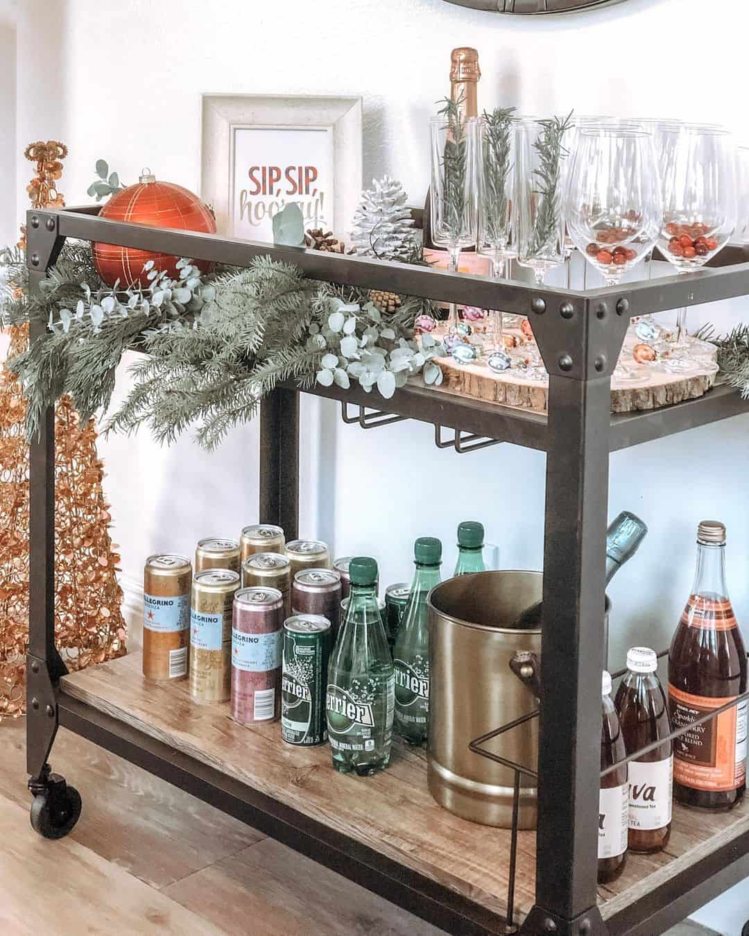 20 Living Room Bar Carts for Highly Functional Entertainment Spaces