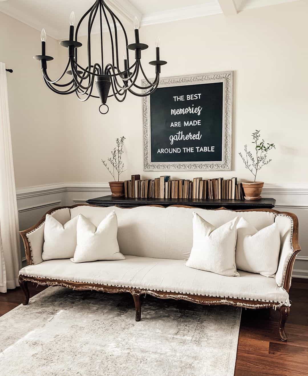 French Country Cream Couch Idea - Soul & Lane