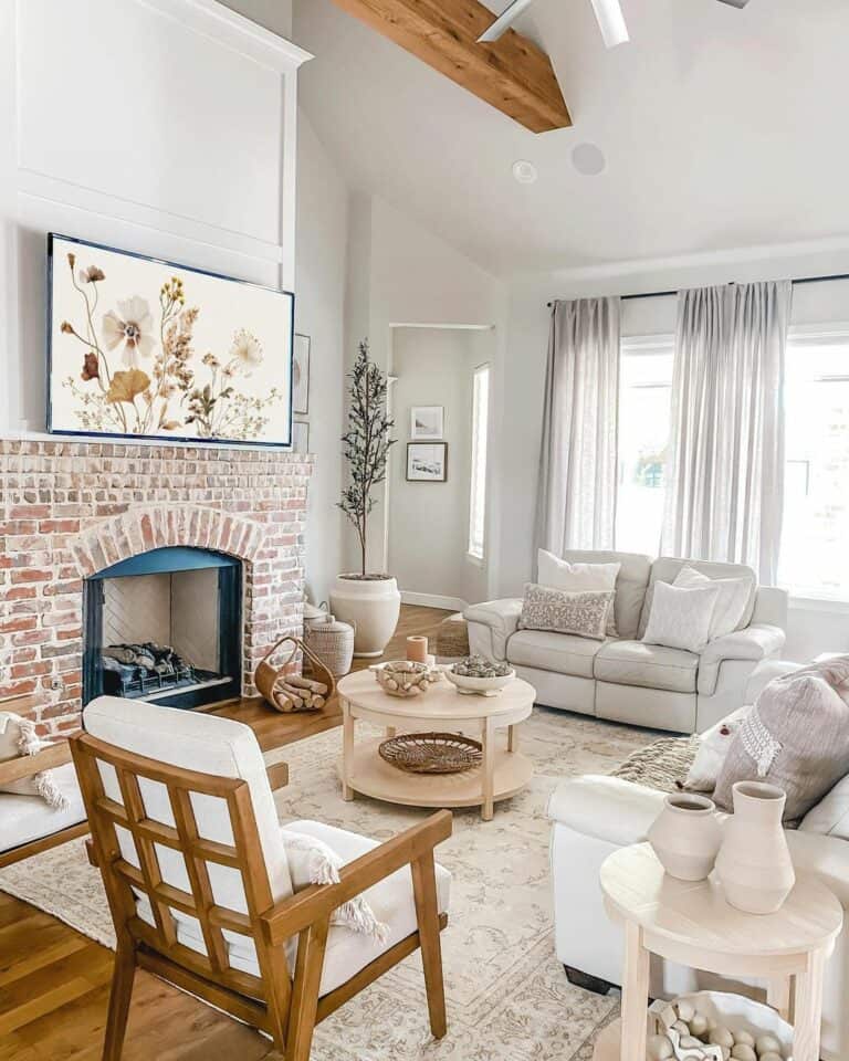 Greige Living Room and a Coffee Table - Soul & Lane