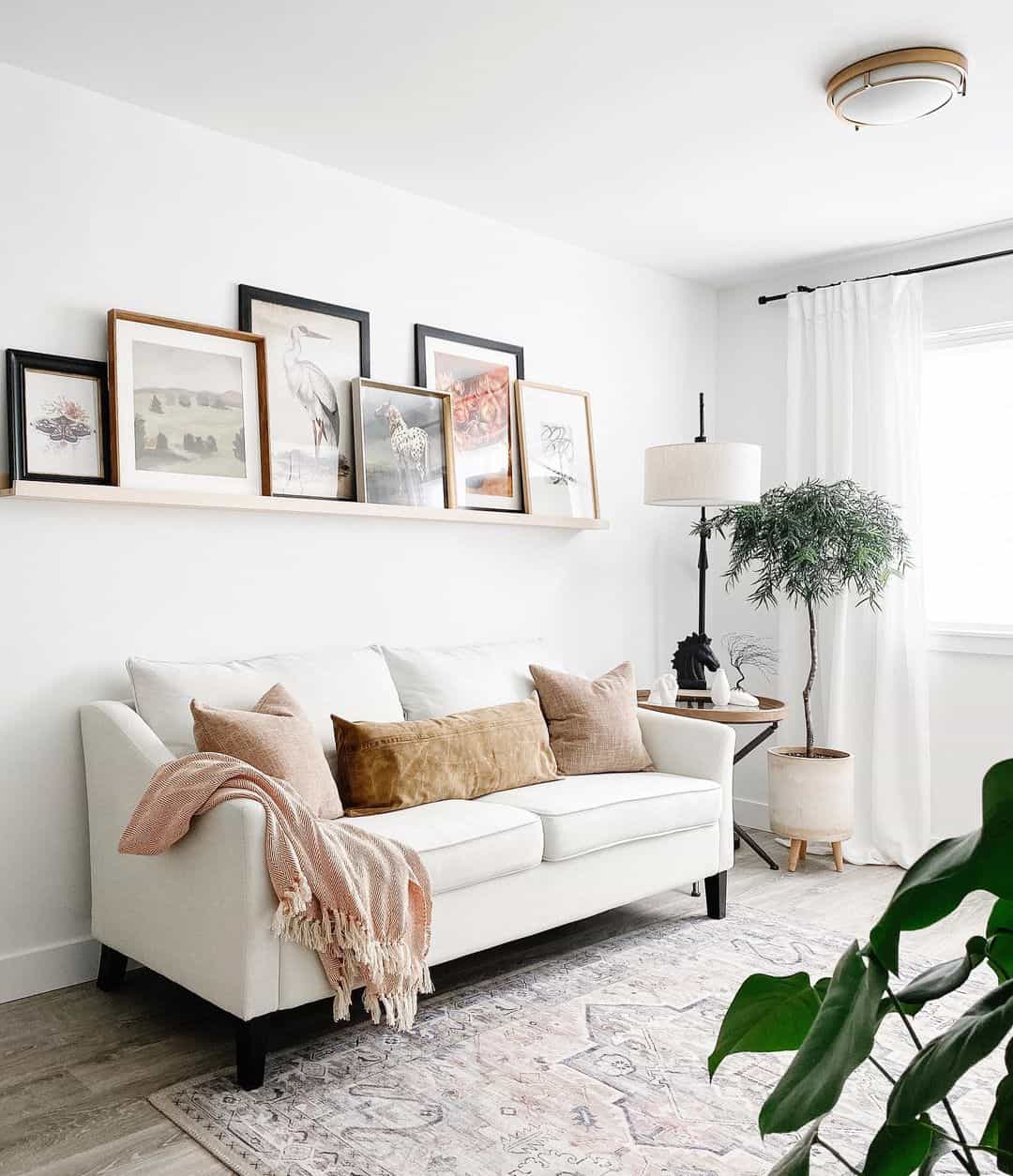 35 Picture Ledge Ideas to Put Your Wall in Focus