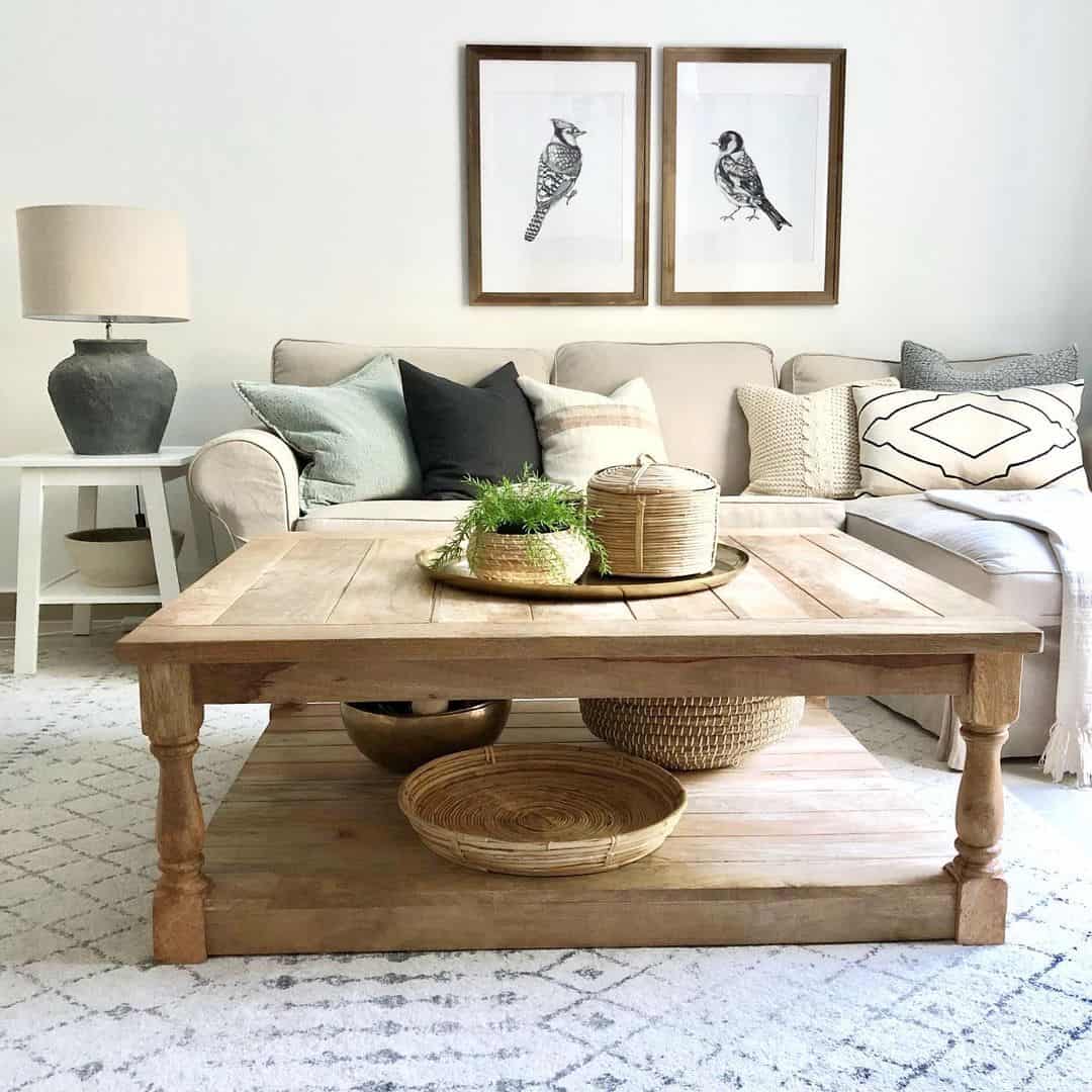 Natural Wood Coffee Table Ideas - Soul & Lane