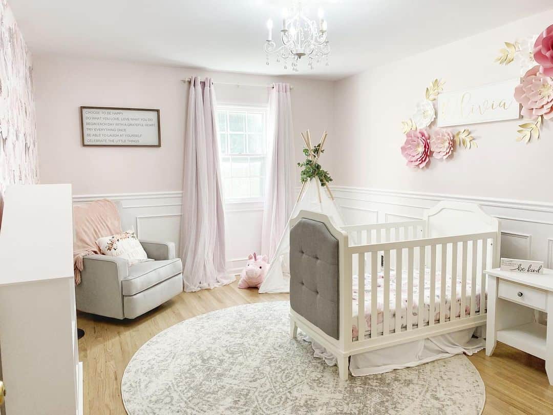 Pink and Floral Girl Nursery Design - Soul & Lane