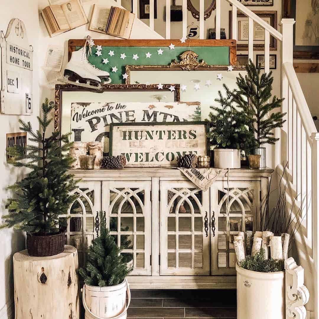 Planters with Mini Pine Tree Decor - Soul & Lane