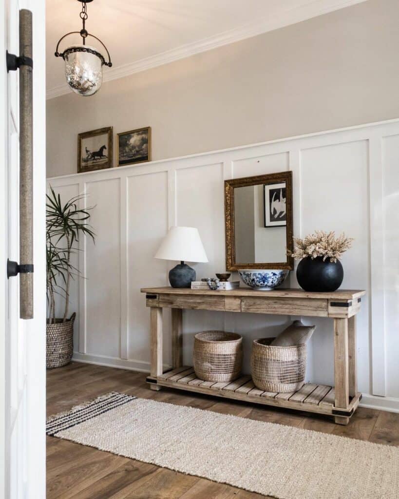 Rustic Hallway Table Décor for a Farmhouse Entry - Soul & Lane