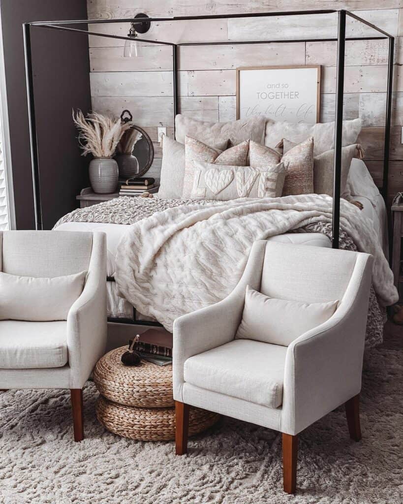 Rustic Meets Modern Bedroom Sitting Area - Soul & Lane