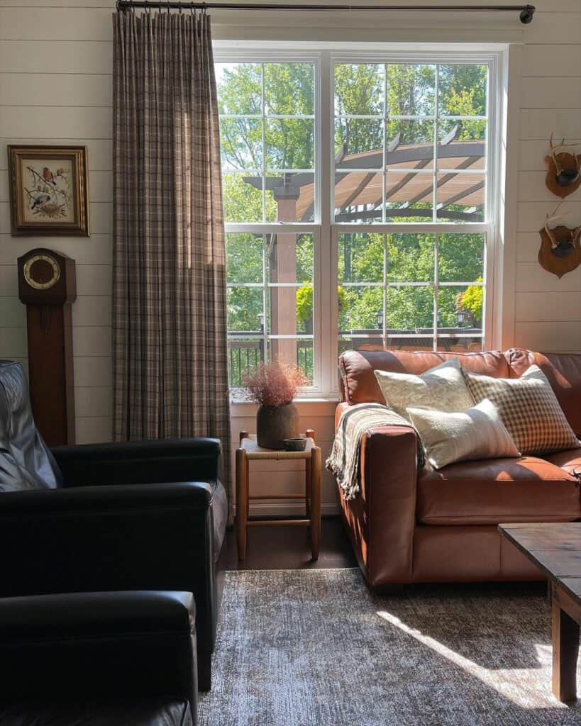 Rustic Red Farmhouse Plaid Curtains - Soul & Lane