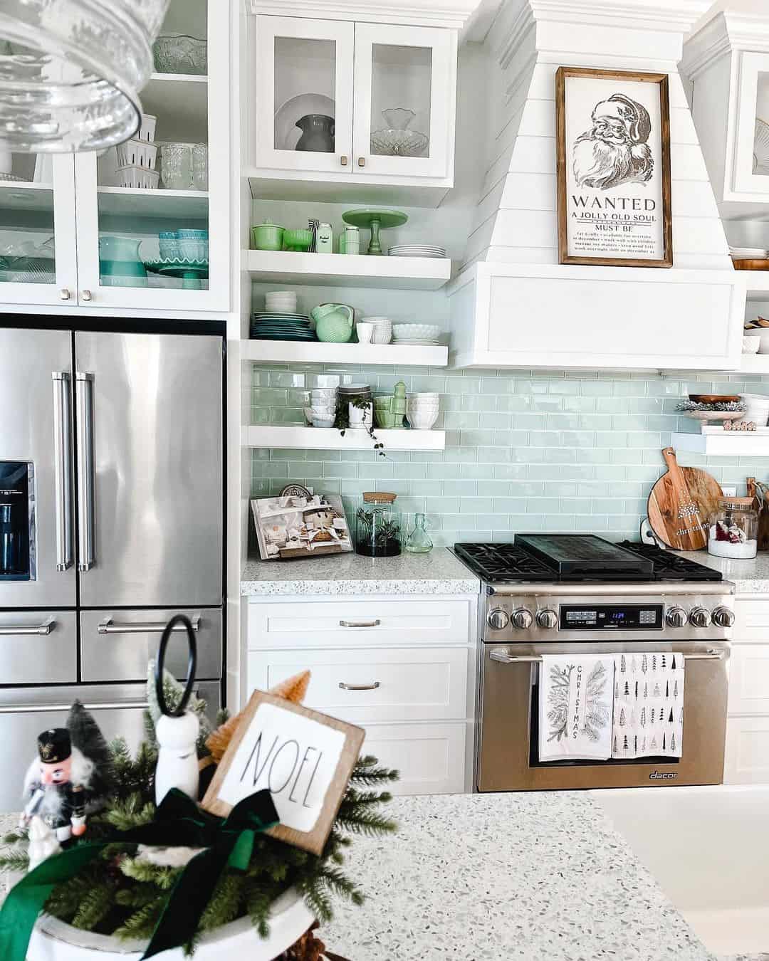 Teal Blue Subway Tile Backsplash - Soul & Lane