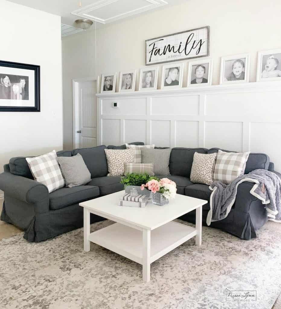 White Board And Batten Half Wall With Ledge Soul And Lane