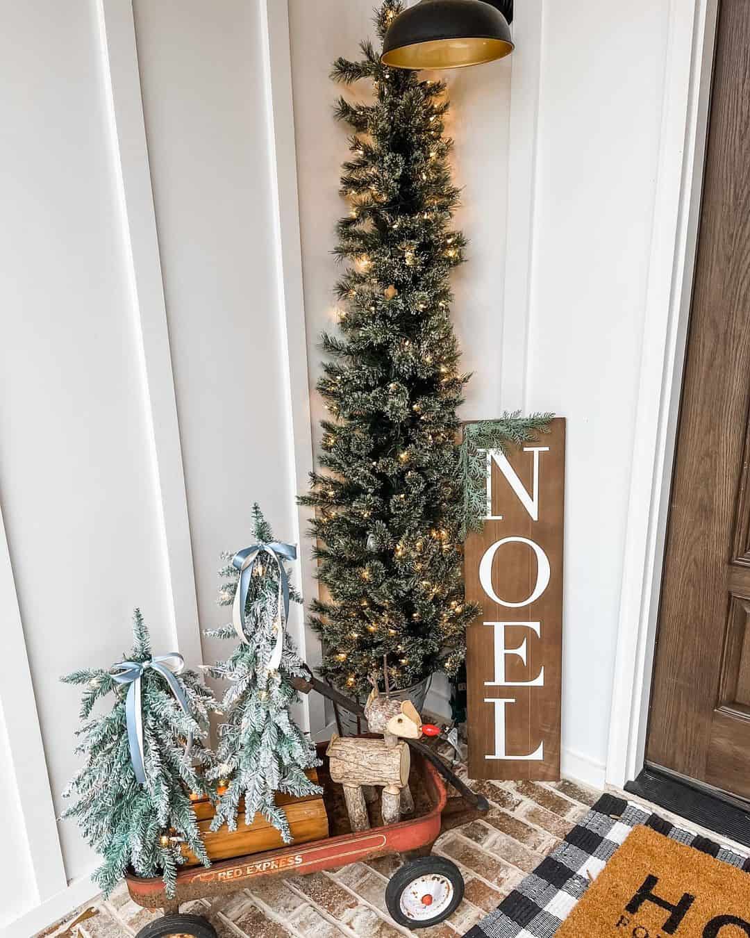 30 Skinny Christmas Tree Ideas To Bring Some Cheer To Your Home