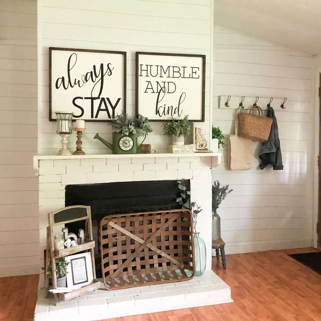 29 Empty Fireplace Ideas and Décor Styles To Accent Them