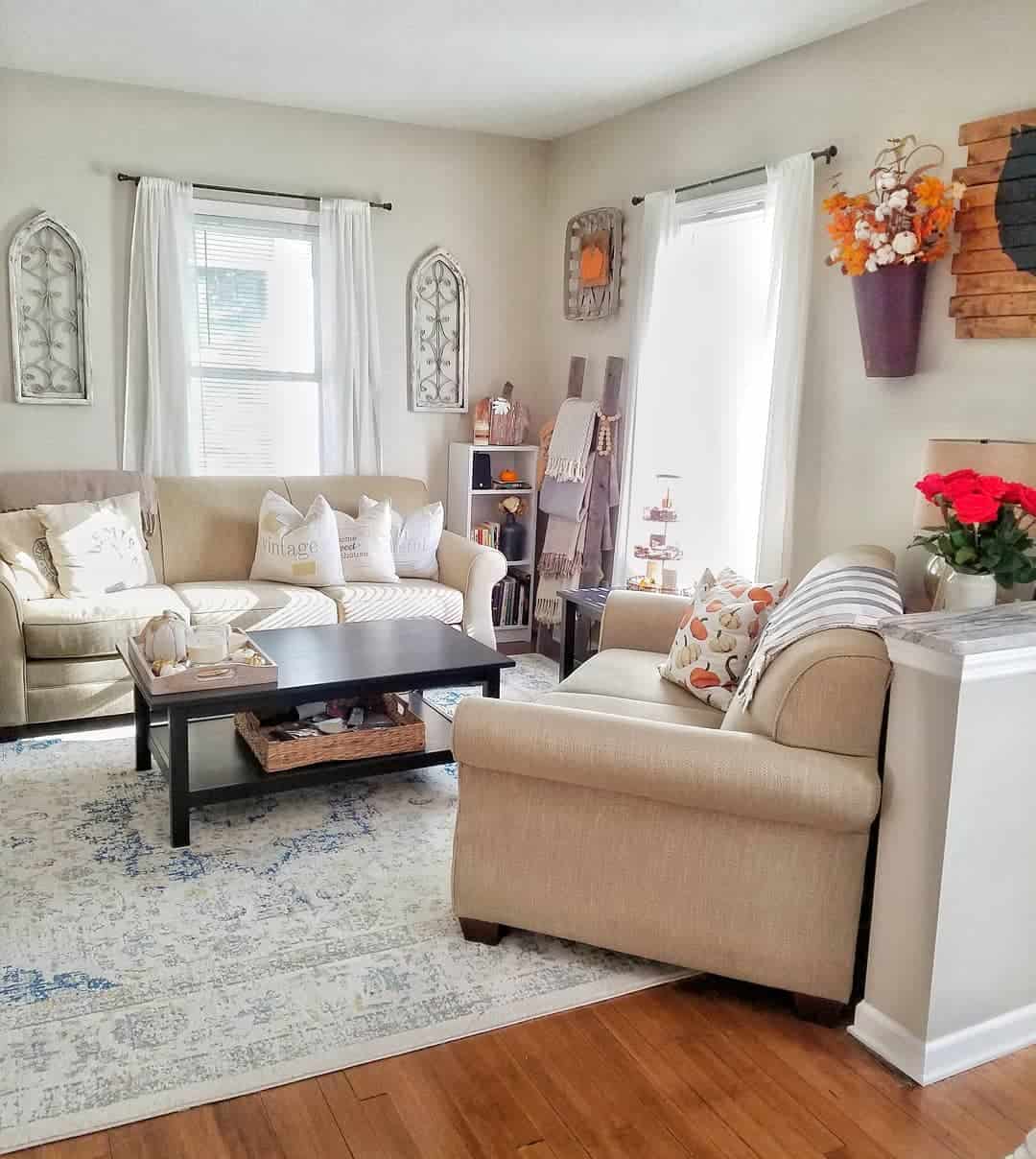 Fall-inspired Modern Country Cottage Living Room - Soul & Lane