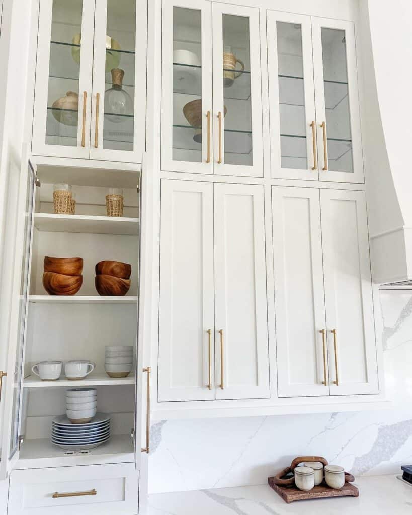 Full Overlay Cabinets With Gold Hardware - Soul & Lane