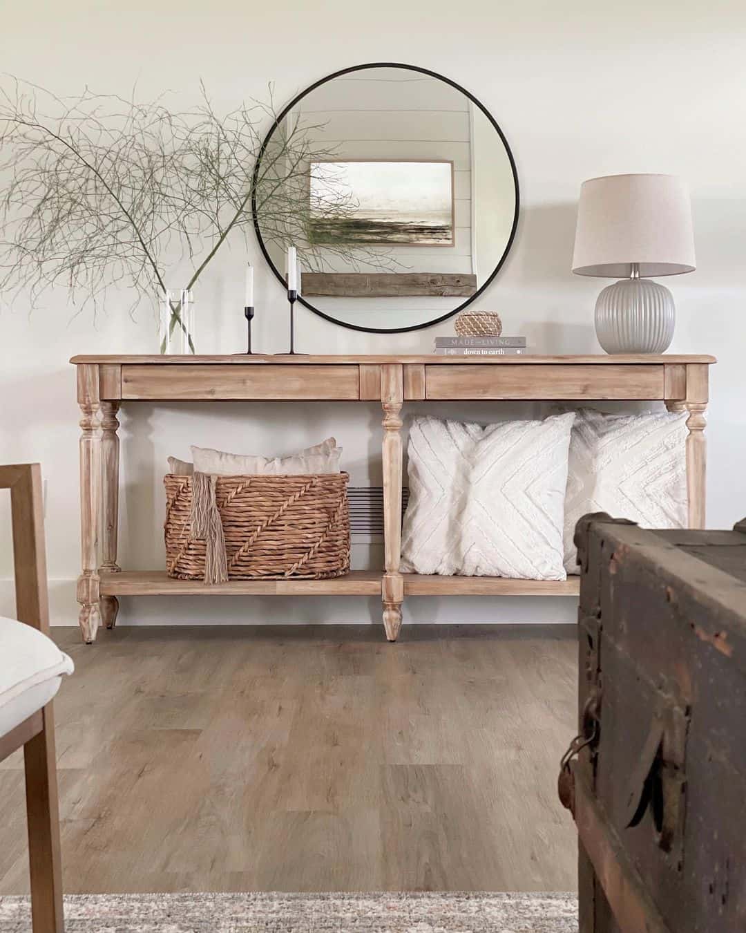 Modern Console Table With Natural Elements - Soul & Lane
