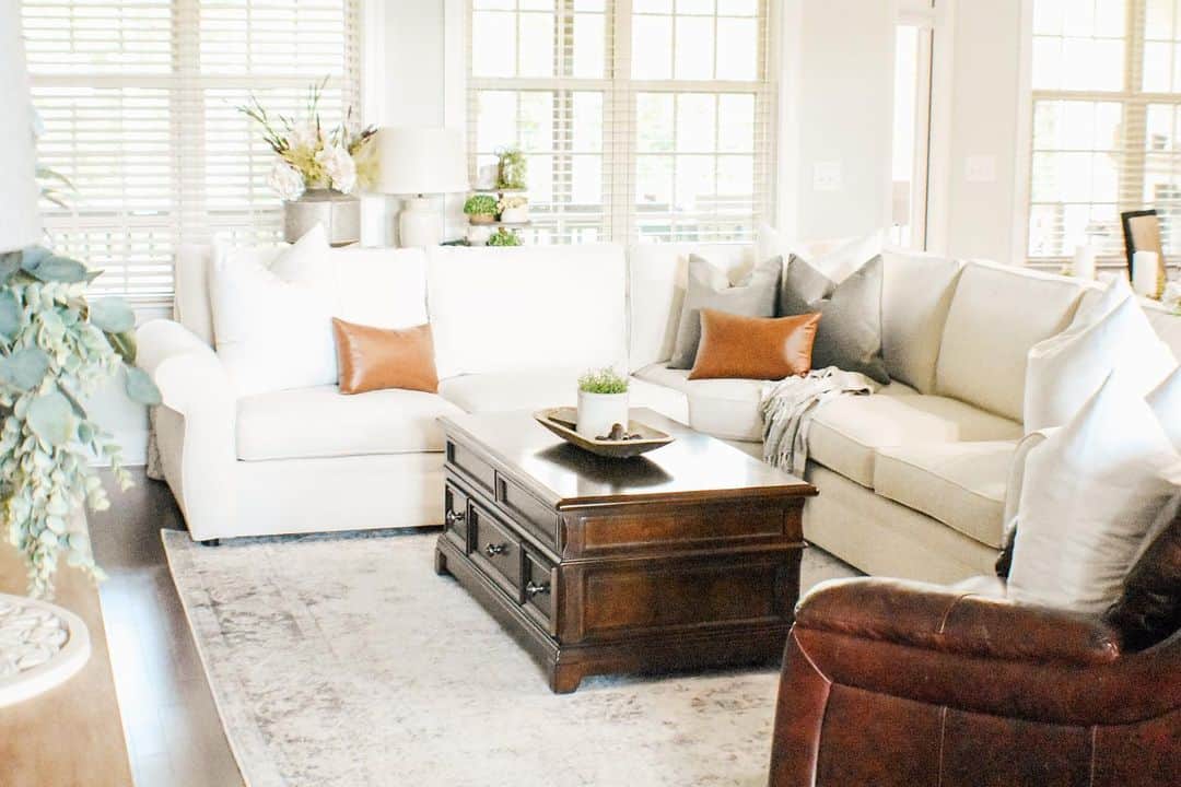 30 Stunning Modern Country Cottage Living Room Ideas