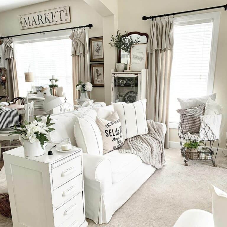 Modern Farmhouse Neutral Living Room - Soul & Lane