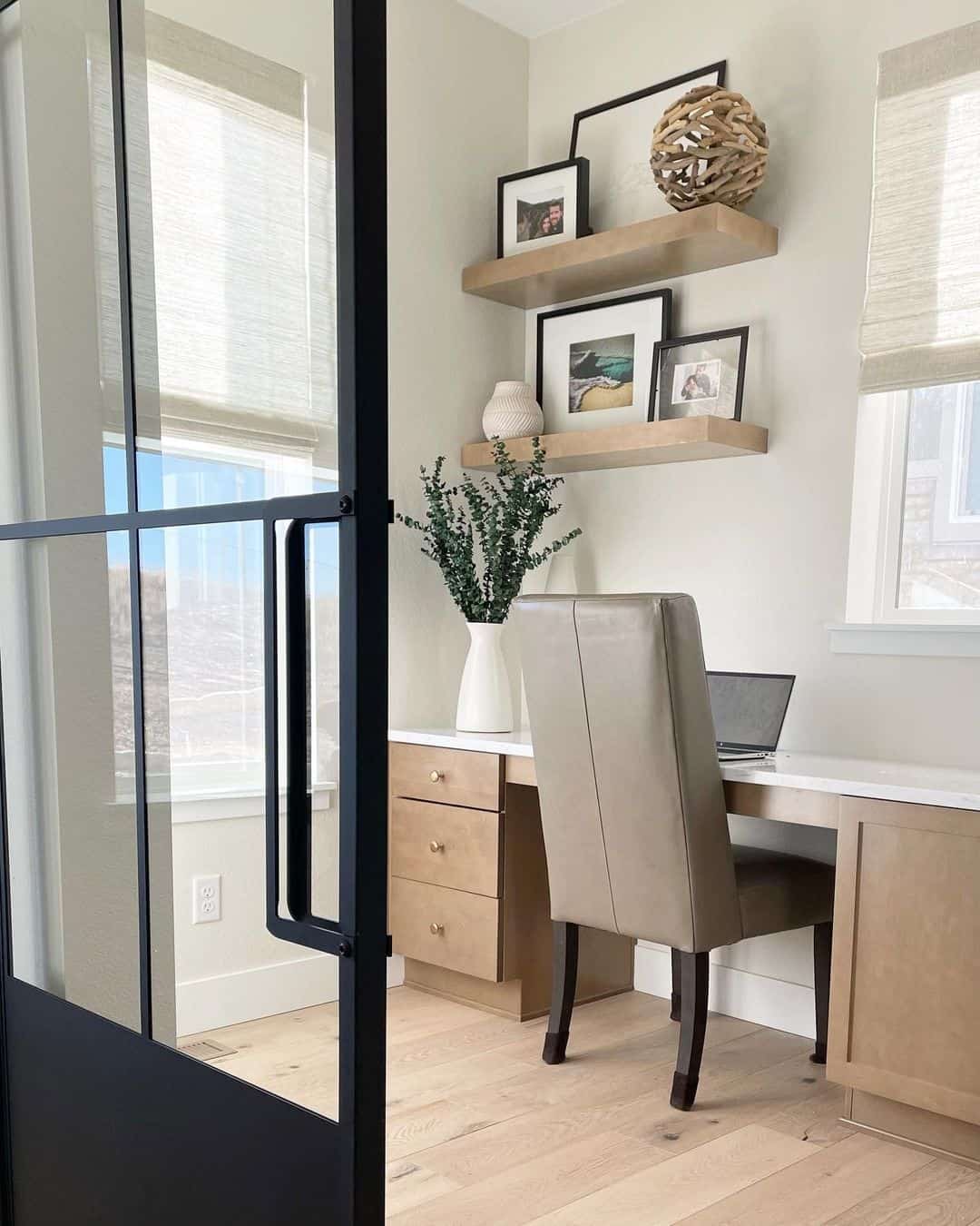 Neutral Modern Home Office Décor Inspiration - Soul & Lane