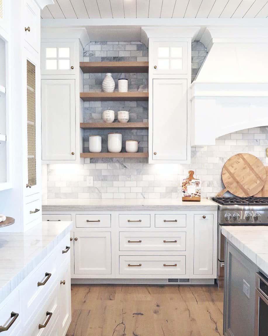 Neutral Open Shelving Kitchen Ideas - Soul & Lane