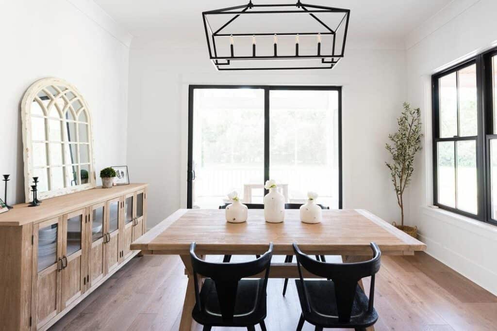 Open Plan Minimalist Dining Room - Soul & Lane