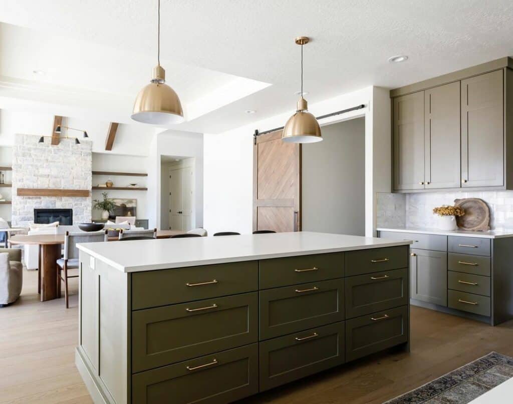 Open-concept Kitchen With Modern Hardware Ideas - Soul & Lane