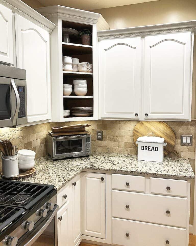 Open-faced Corner Cabinetry for a Kitchen - Soul & Lane