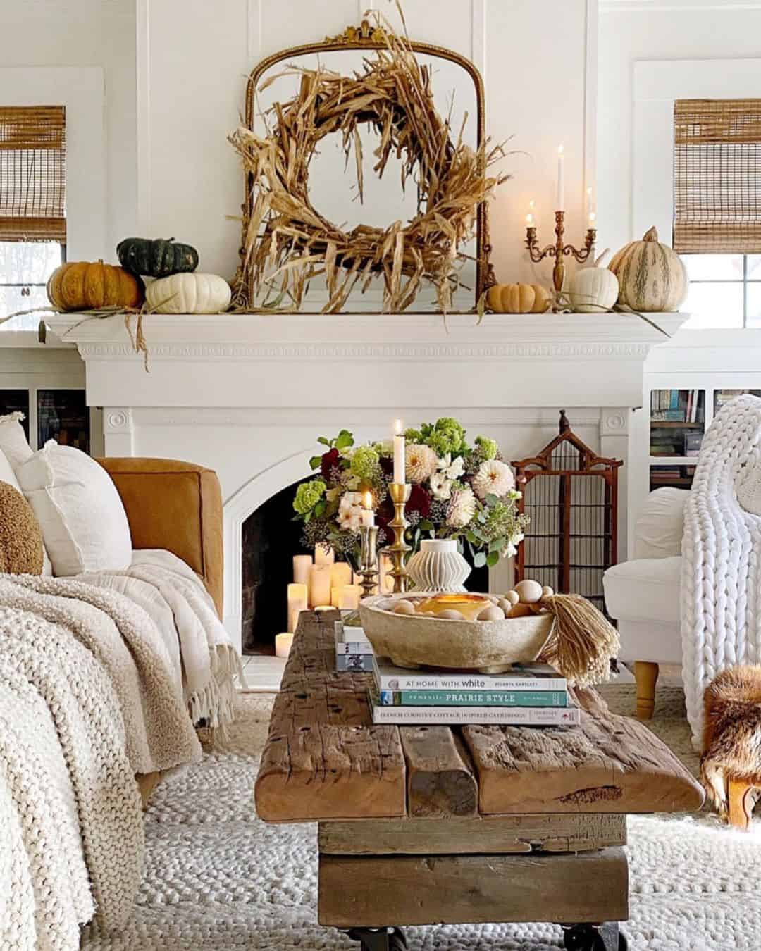 Rustic Fall Coffee Table Décor - Soul & Lane