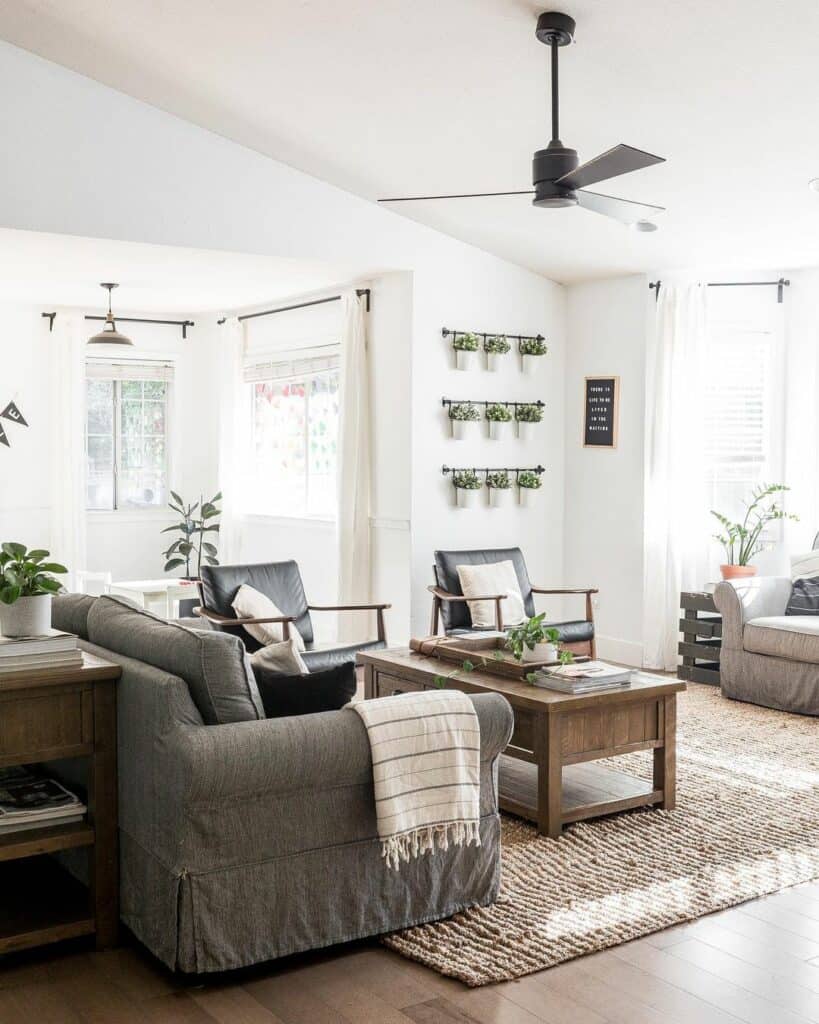 Rustic Farmhouse Living Room - Soul & Lane