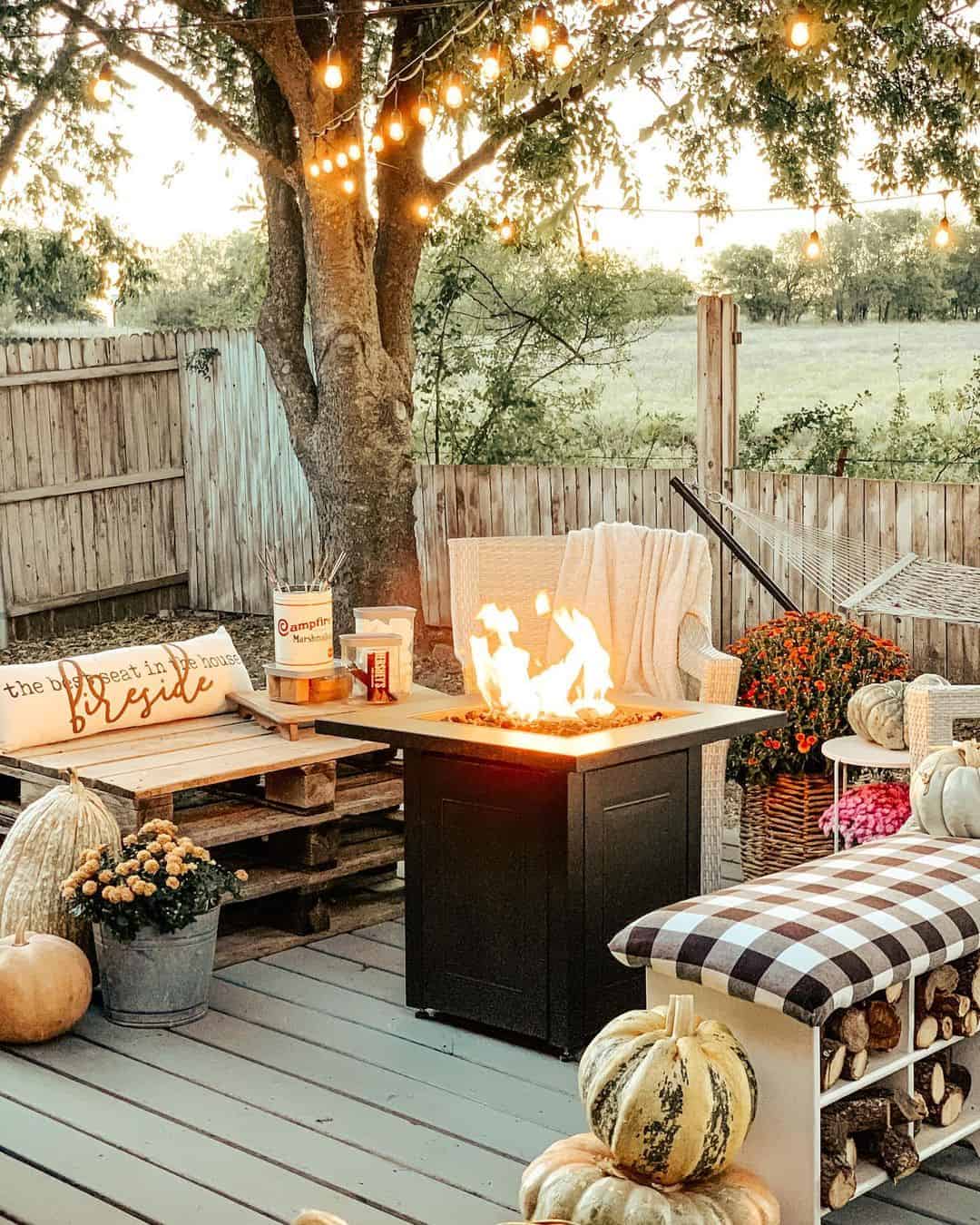 Rustic Fire Pit Seating Ideas - Soul & Lane