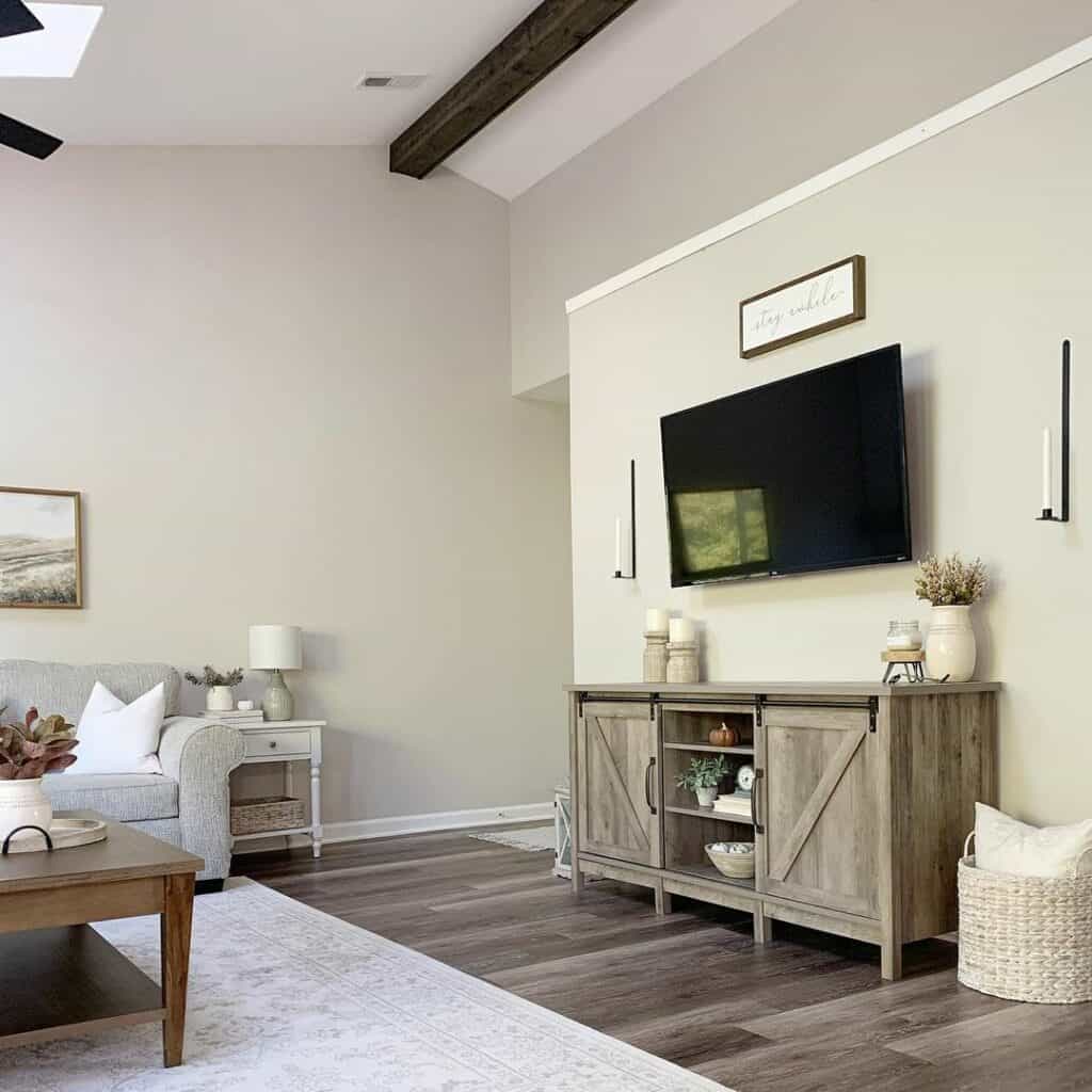 Rustic and Earth-toned Living Room - Soul & Lane